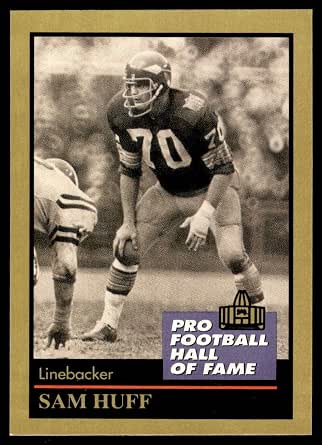 Amazon.com: Football 1991 ENOR Pro Football HOF #69 Sam Huff NY Giants ...