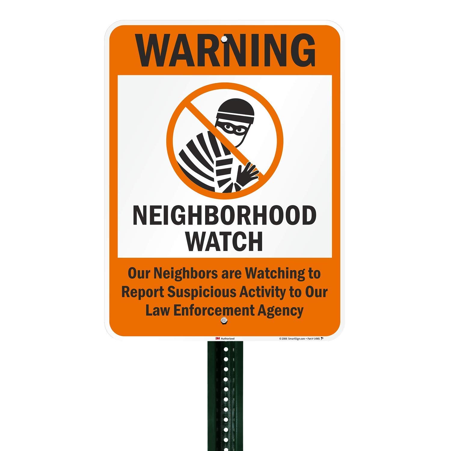 SmartSign Neighborhood Crime Watch McGruff Decal Set | Two