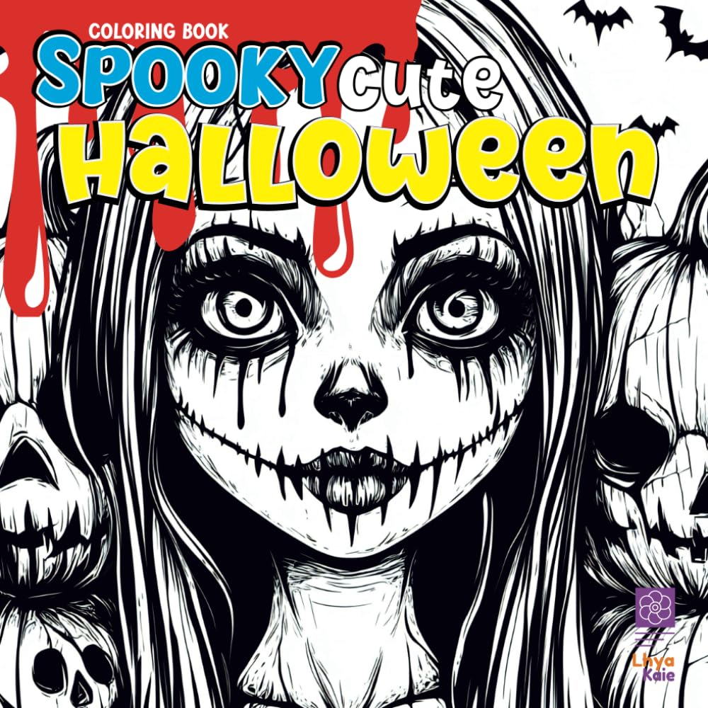 Amazon.com: Spooky Cute Halloween Coloring Book for adults and teens ...