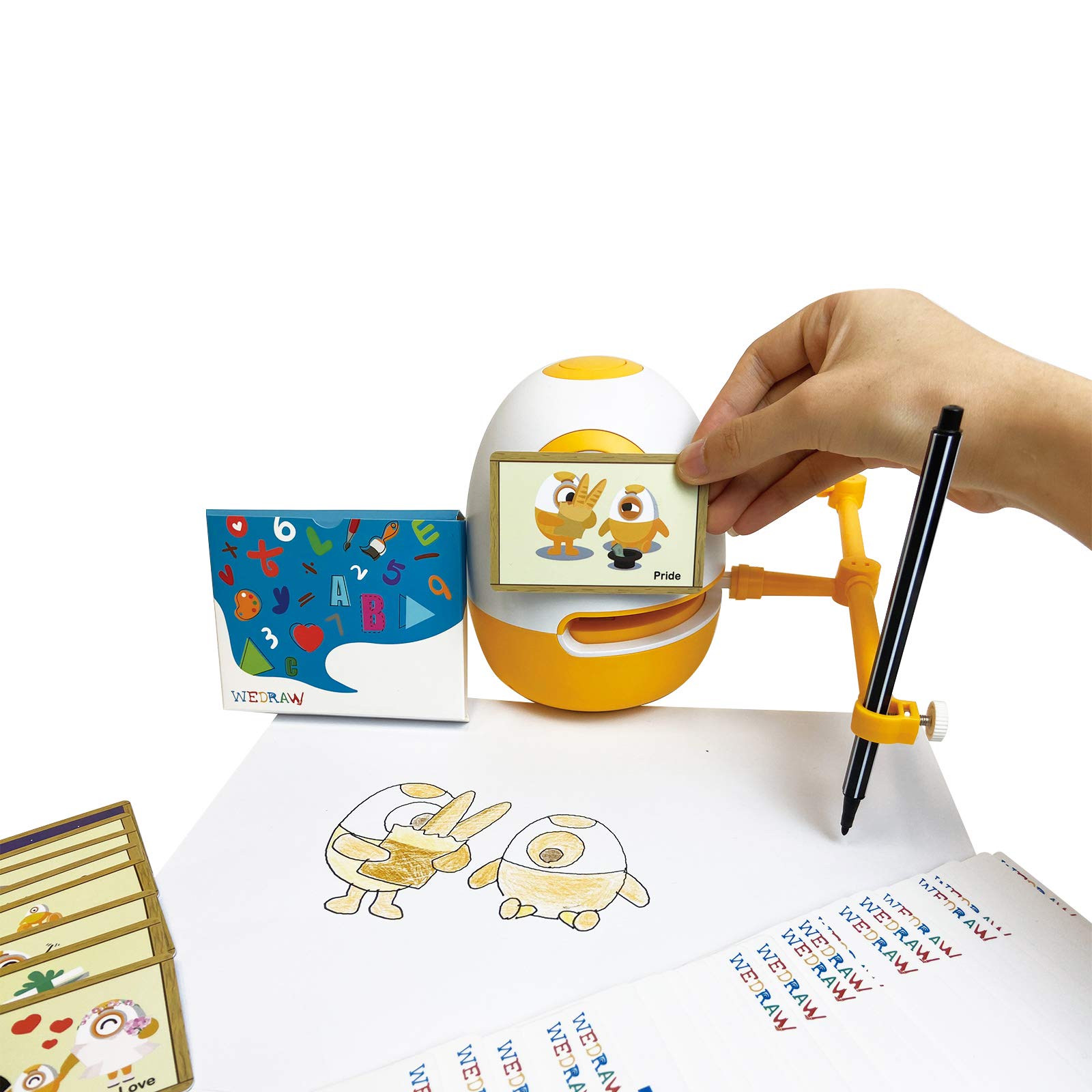 Buy WEDRAW Drawing Robot's 36 Alphabet and Emotion Series Cards,Include ...