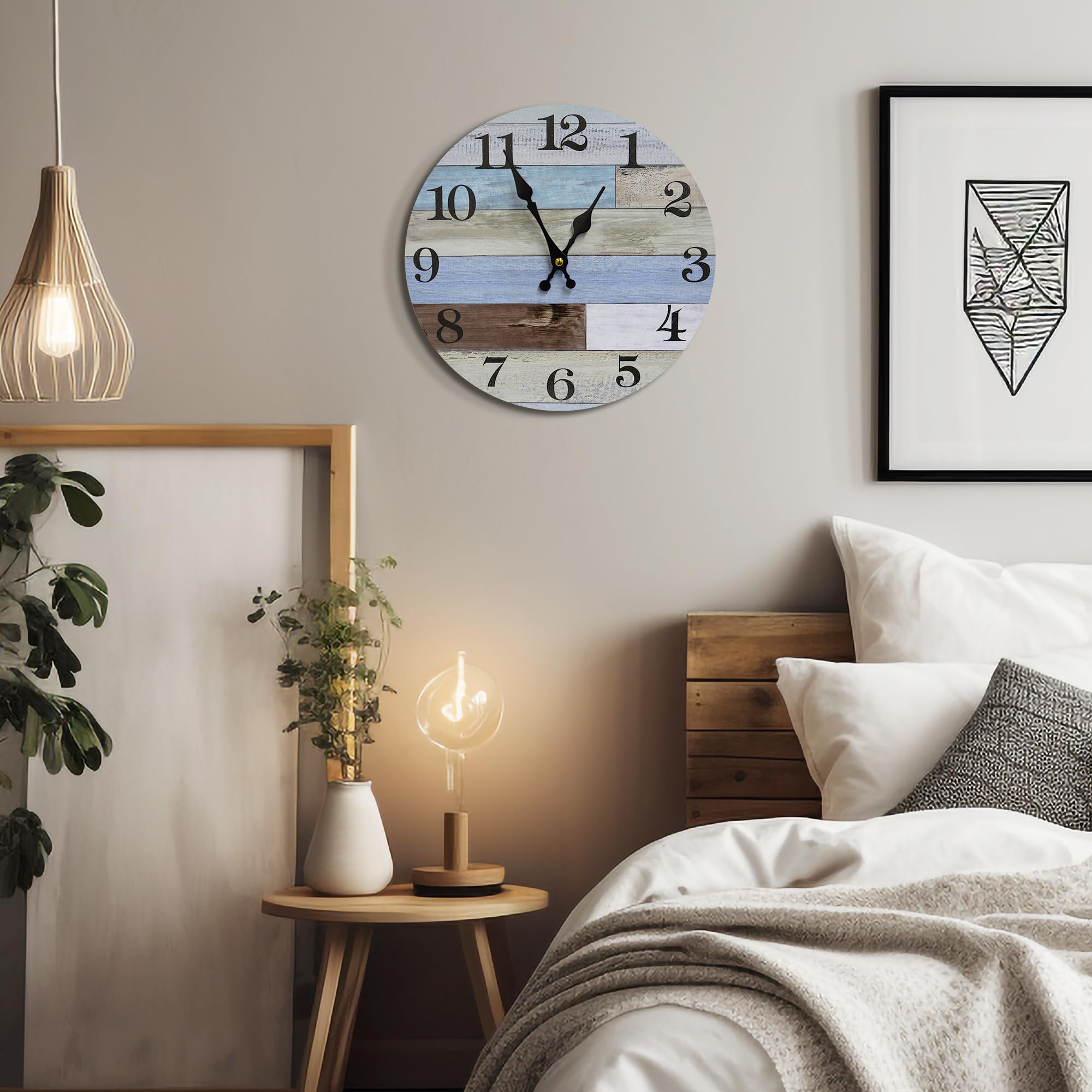 LEIKE Decorative Wall Clock - 14 Inch Clock for Living Room, Kitchen ...