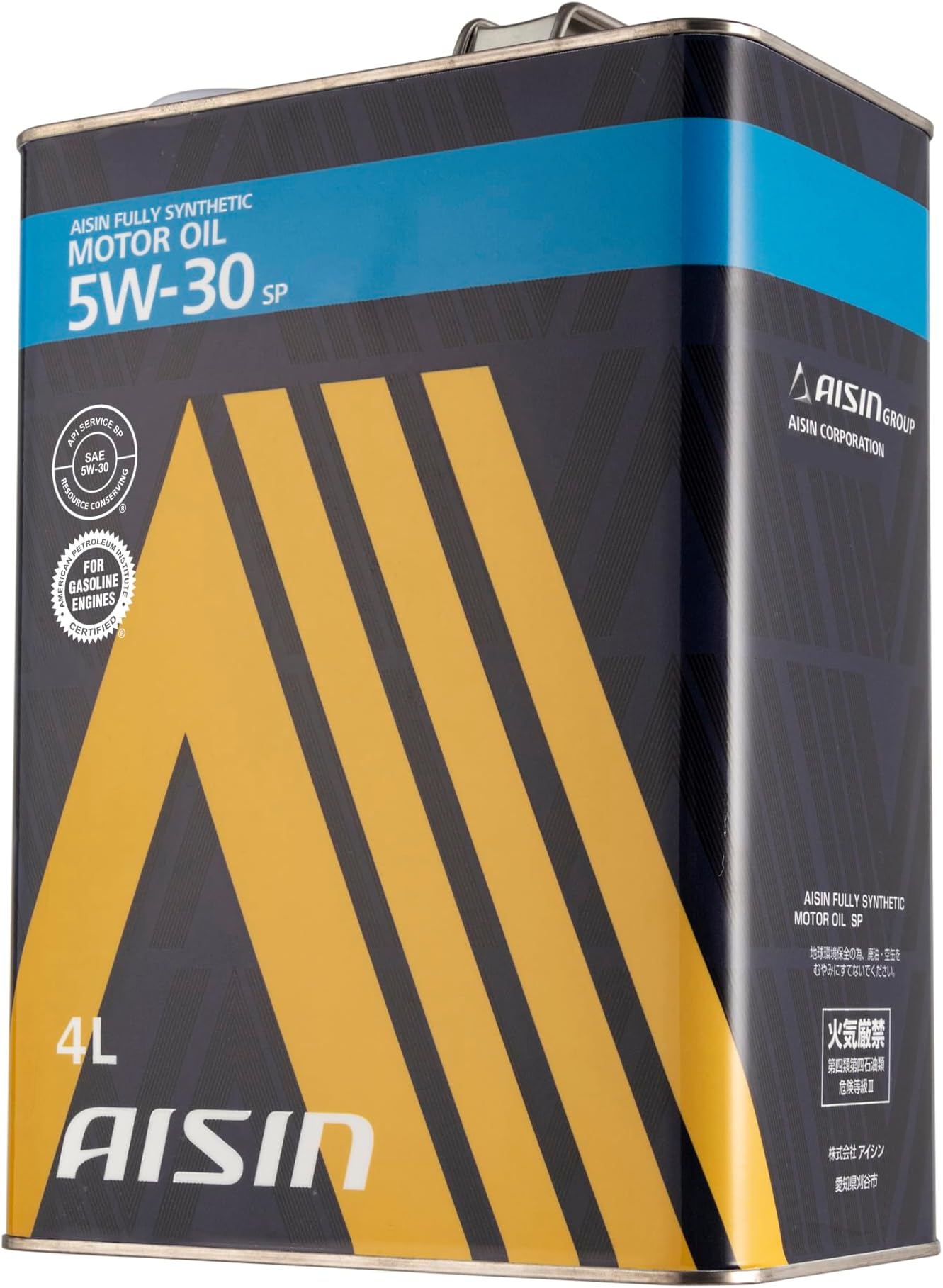 Amazon.co.jp: アイシン(AISIN) 車用 ガソリン車用 エンジンオイル 5W-30 SP FULLY SYNTHETIC MOTOR OIL 内容量 4L EGF-7004 ...