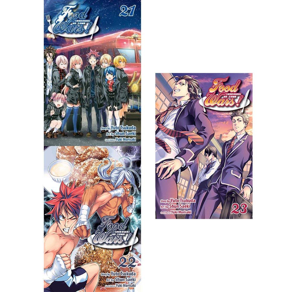 Food wars shokugeki no soma gn series 5 :3 books collection set: Yūto ...