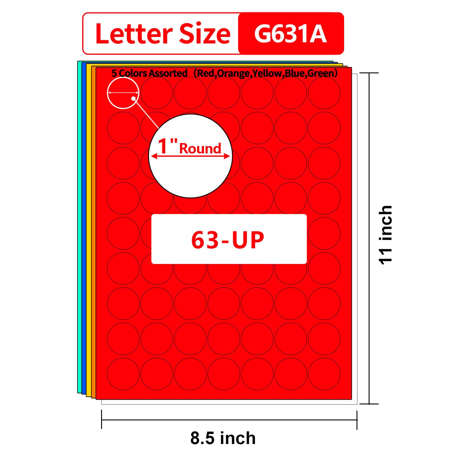 Shipping Label Paper Colorful Address Labels Printable - 5 Assorted ...