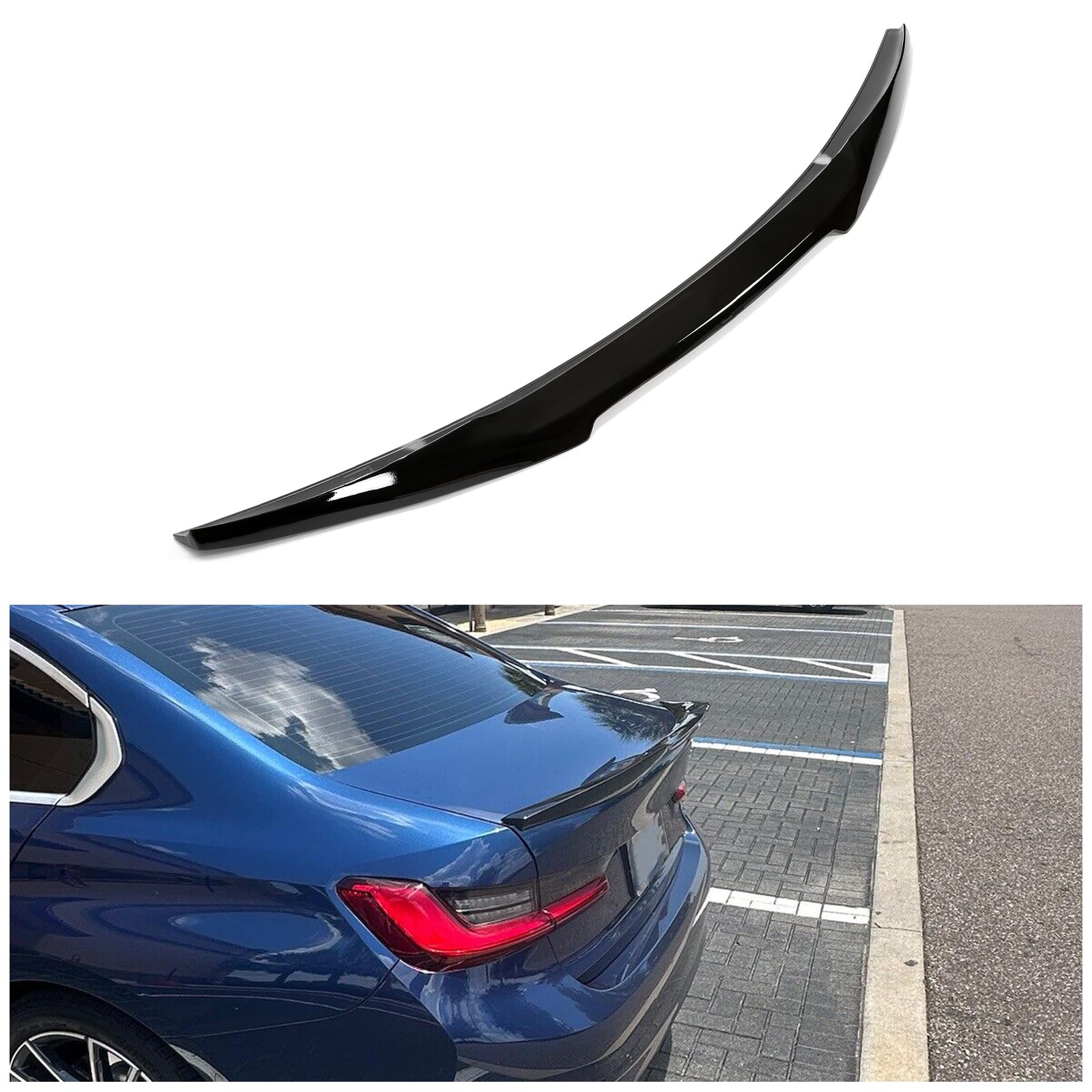 Amazon.com: KUAFU Trunk Wing Rear Spoiler Compatible with 2019-2024 BMW ...