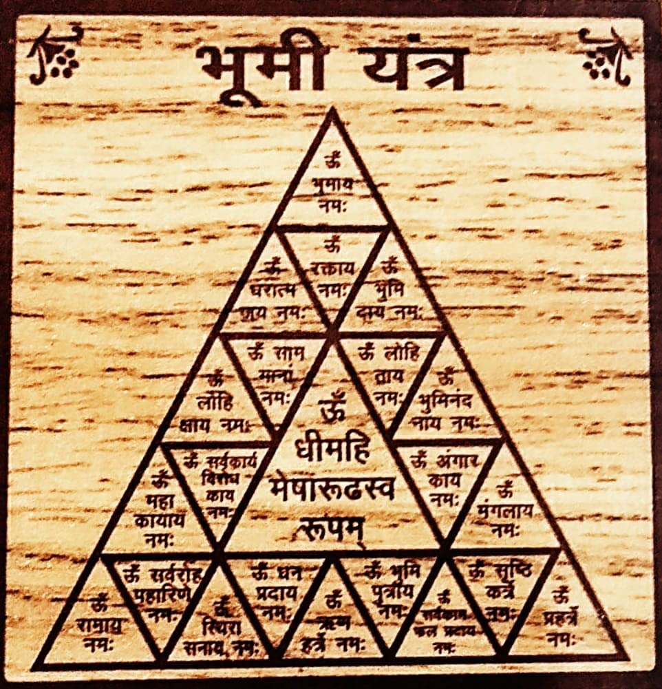 Buy BHUMI Yantra ON BHOJPATRA/Laminated BHOJPATRA Yantra/for Protection ...