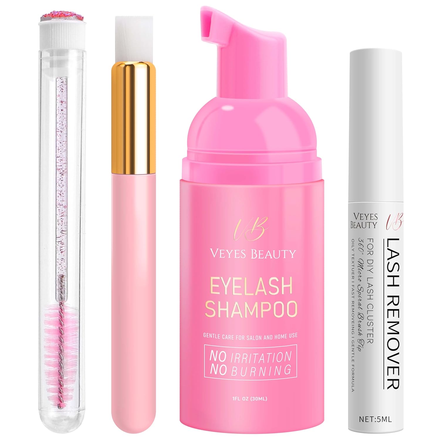 Amazon.com: VEYESBEAUTY Cluster Lash Remover & Cleaner Kit DIY Lash ...