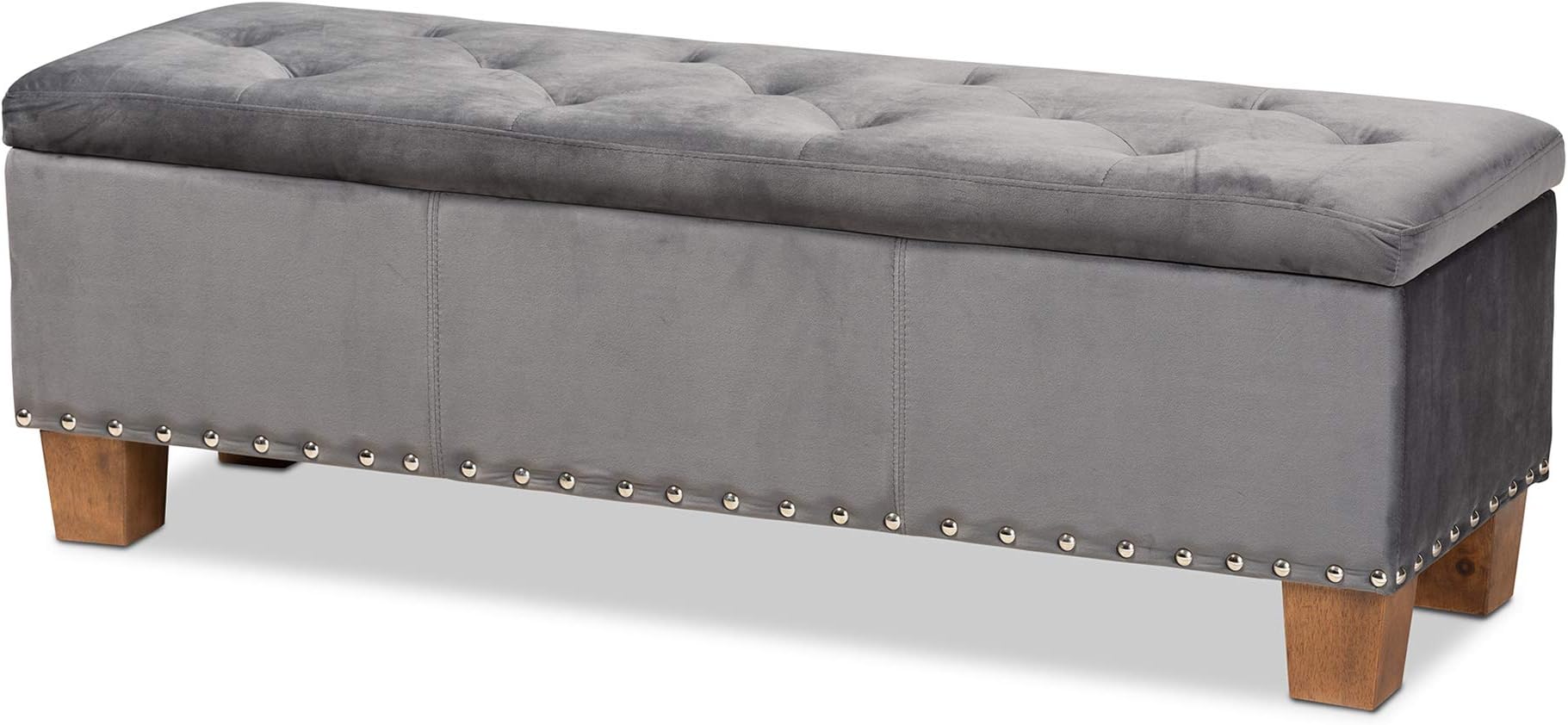Amazon.com: Baxton Studio Tamblin Linen Modern Ottoman, Large, Beige ...