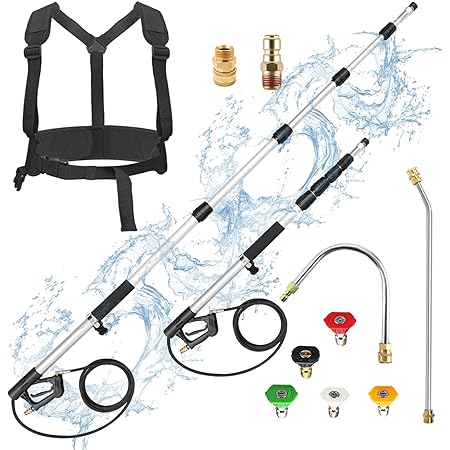 Amazon.com: AgiiMan Pressure Washer Extension Wands - 120 Inch Power ...