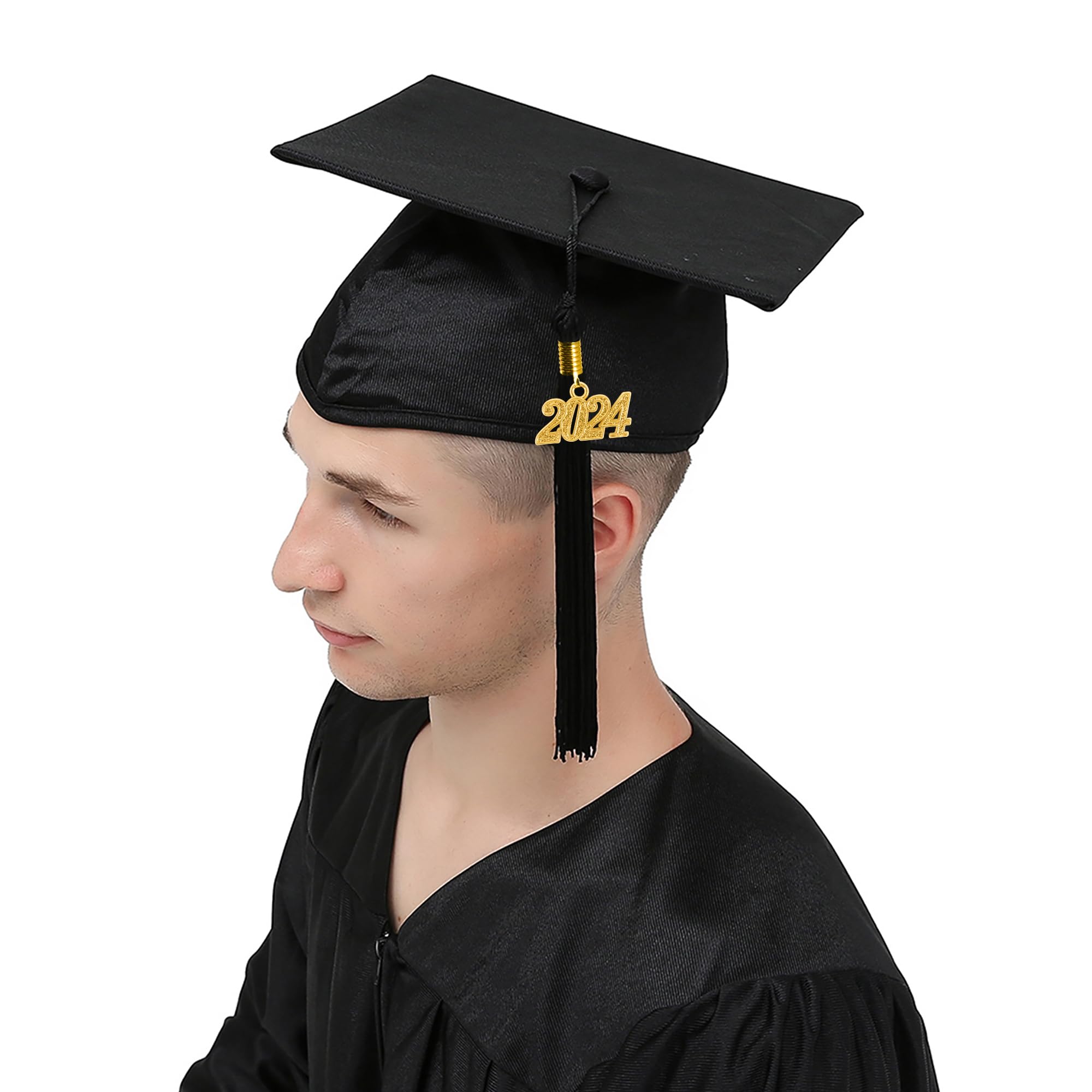 Snapklik.com : GraduationMall Shiny Graduation Gown Cap Tassel Set 2024 ...
