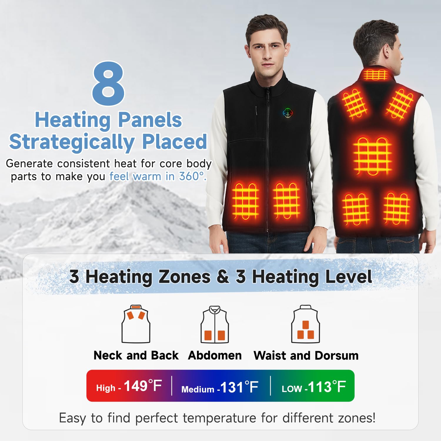Snapklik.com : KOVNLO Heated Vest For Men