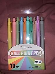 Amazon.com : Ballpoint Pens, 10 Pcs Pens Fine Point Smooth Writing Pens ...