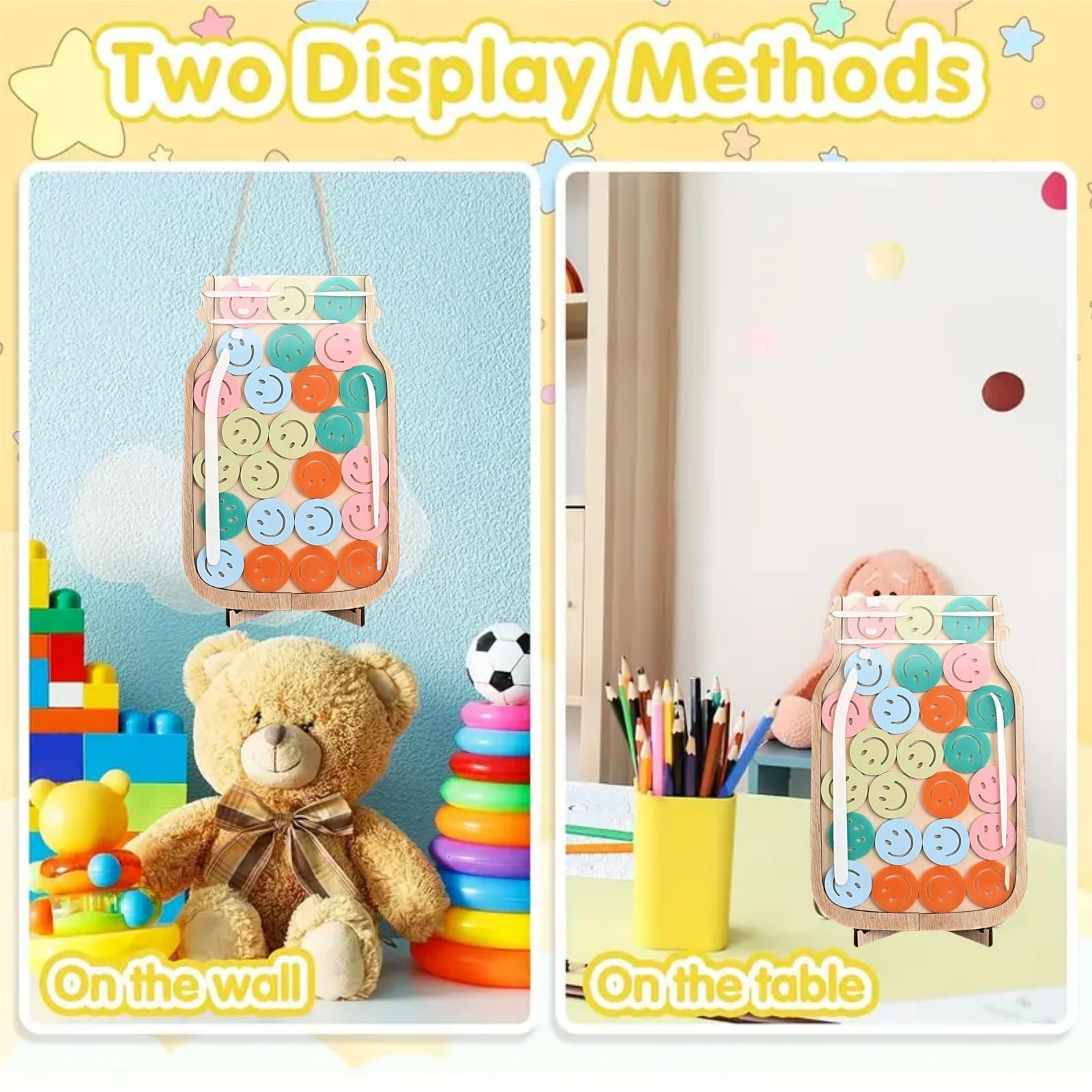 Smiley Face Reward Behavior Jar,Reward Jar and Tokens Smiley Potty ...