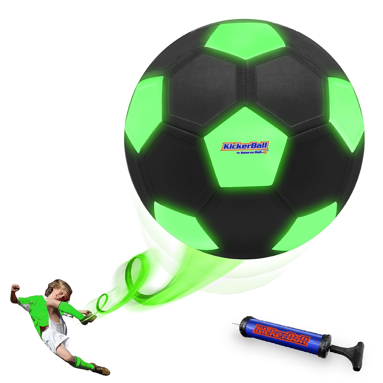 Kickerball Foam - Curve And Swerve Soccer Ball/Football Toy - Kick Like ...