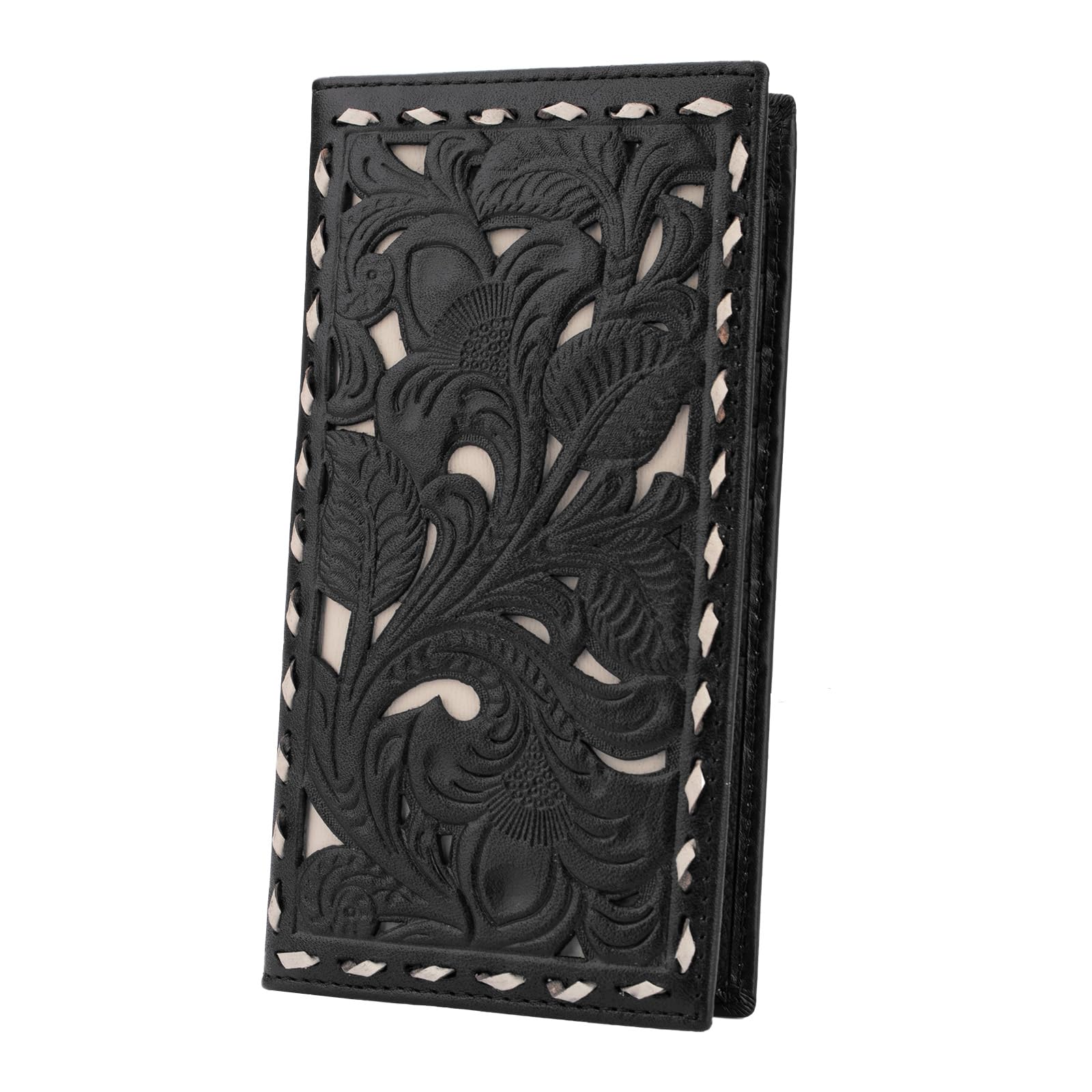 Amazon.com: MUXILING Men's Rodeo Wallet Western RFID-Blocking Leather ...