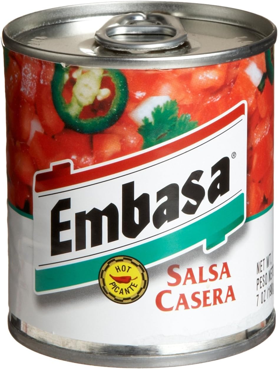 Amazon.com : Embasa Salsa Casera, Hot, 7-Ounce Cans (Pack of 12 ...