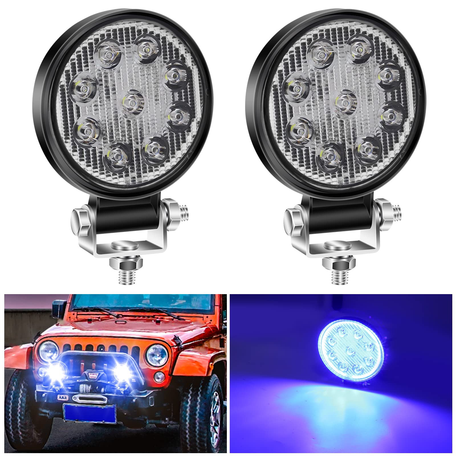 Amazon.com: Truck Work Lights, Led Work Lights for Trucks, 4 Inch 12V ...