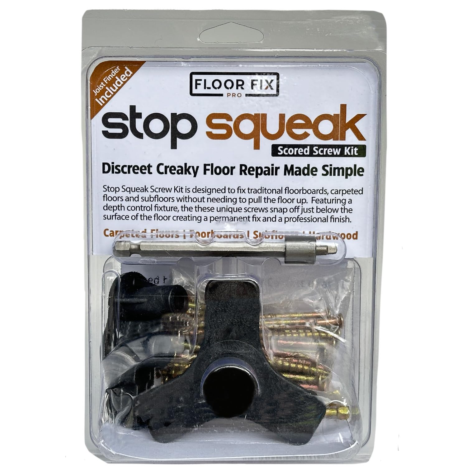 Floor-Fix Pro - Squeaky Floor Repair Kit - Easy Invisible Fix for ...