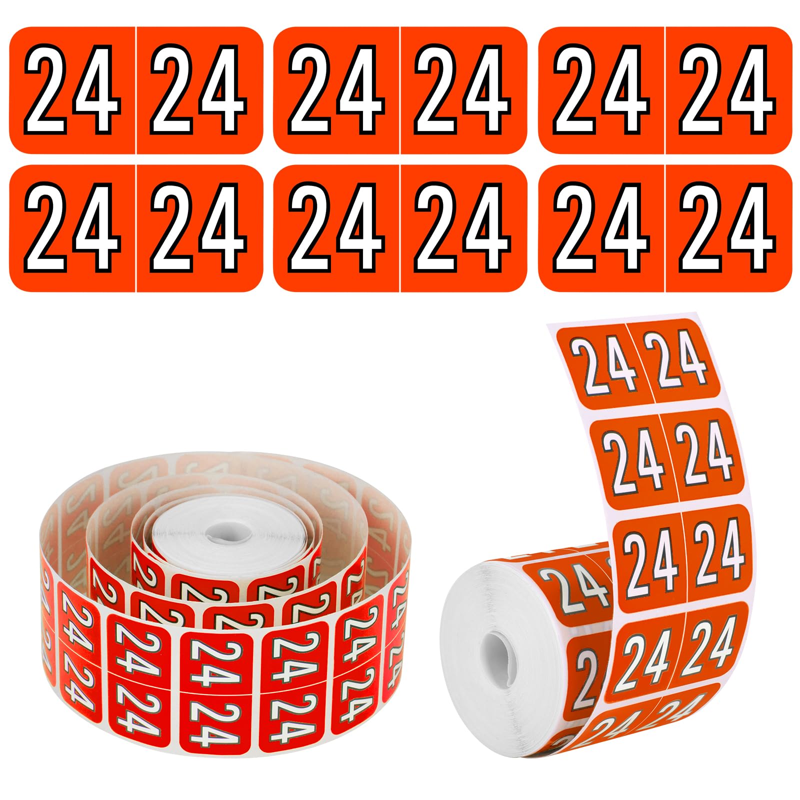 Snapklik.com : 600Pcs 2024 Year Stickers 2024 Numbers Label Stickers ...