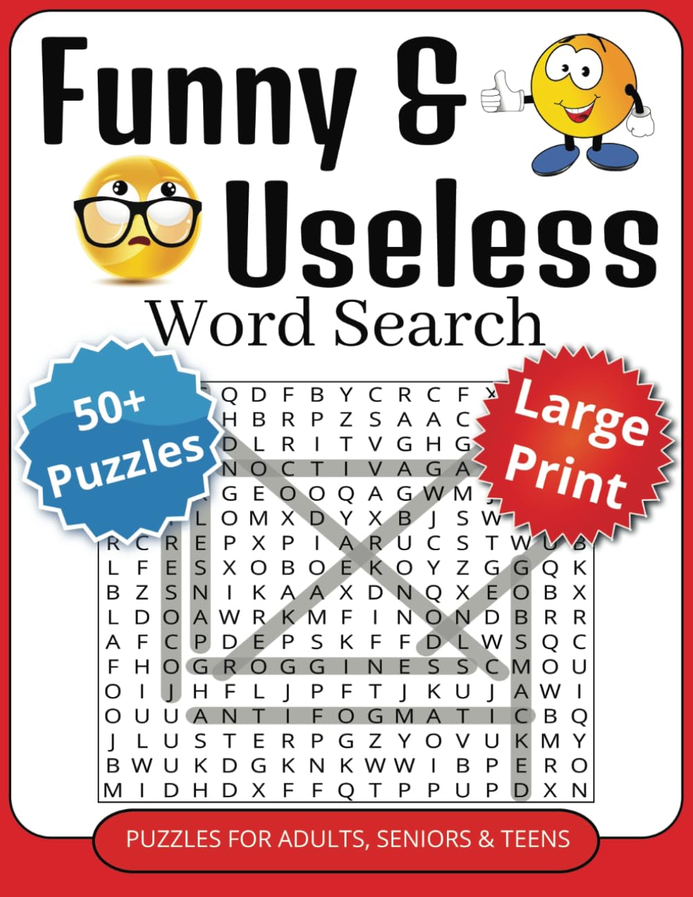 Funny & Useless Word Search Puzzle Book: Over 50 Large-Print Puzzles ...