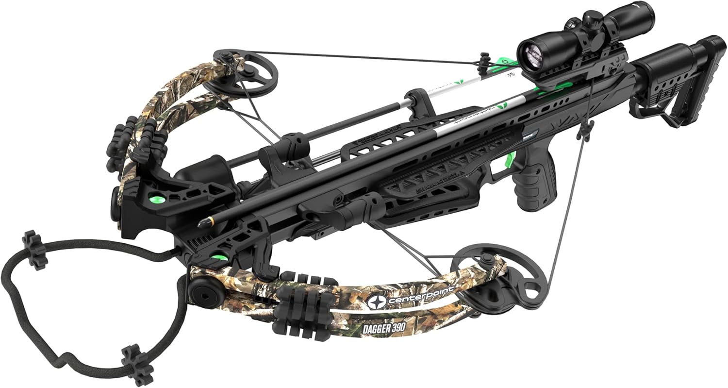 Amazon.com : CenterPoint Archery AXCD190FCK Dagger 390 Crossbow Package ...
