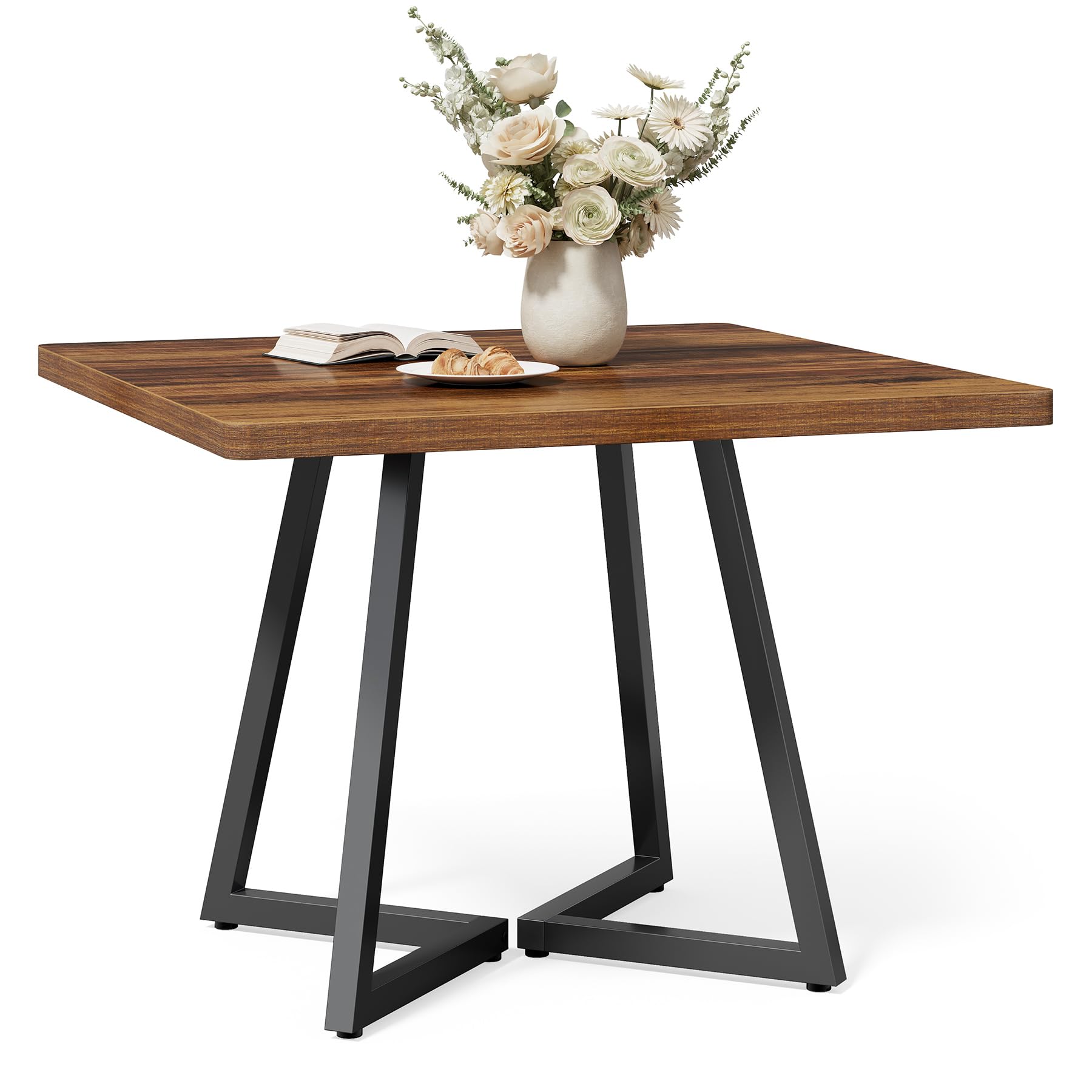 Amazon.com - LITTLE TREE 31.5 Inches Small Dining Table for 4, Square ...
