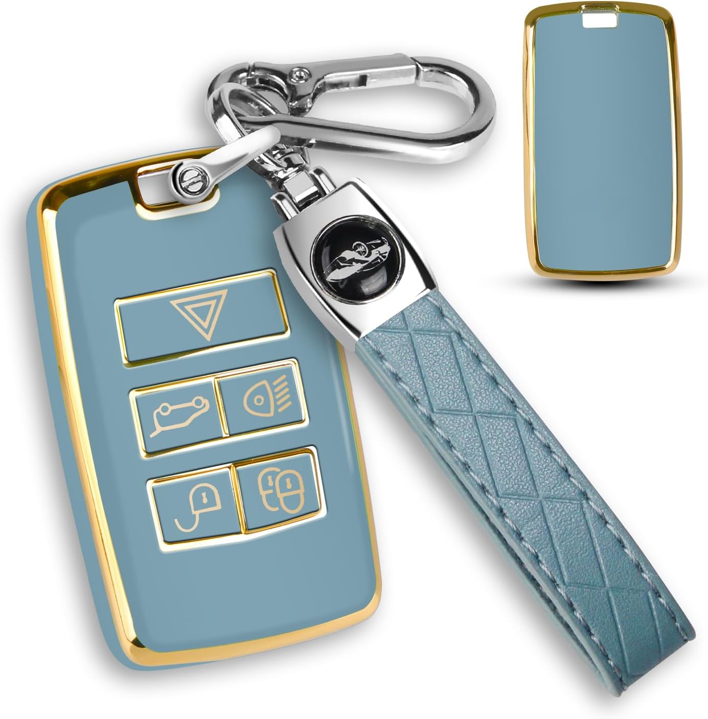 Amazon.com: QBUC for Land Rover Key Fob Cover with KeyChain Soft TPU ...