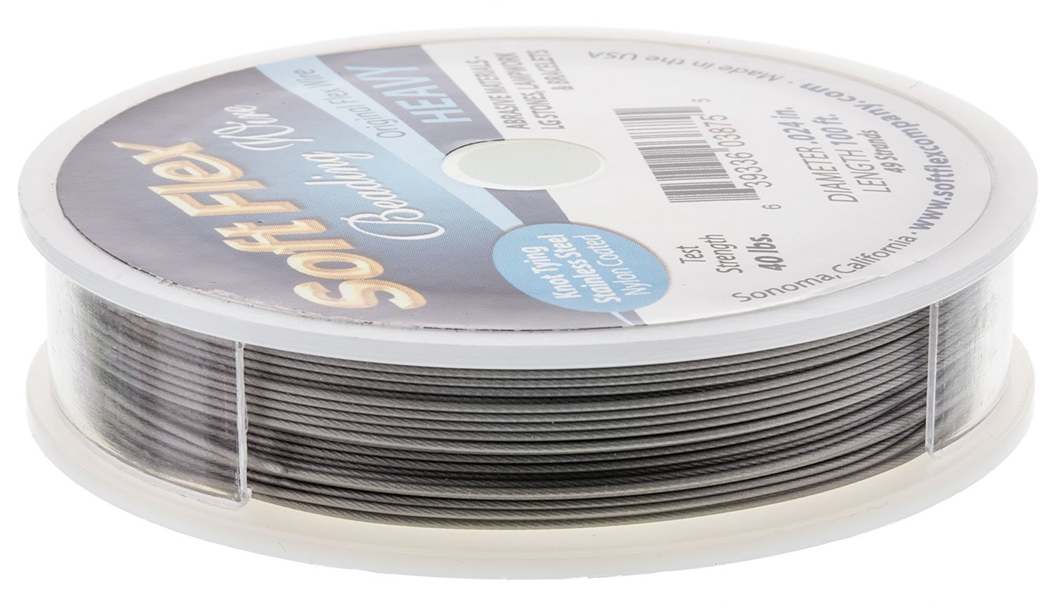 Amazon.com: Soft Flex Beading Wire, Satin Silver, .024 Inch, 100 Feet ...