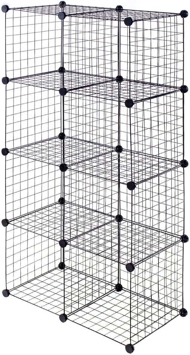 Amazon.com: Tangkula Metal Wire Cube Storage, 8-Cube Stackable Free ...