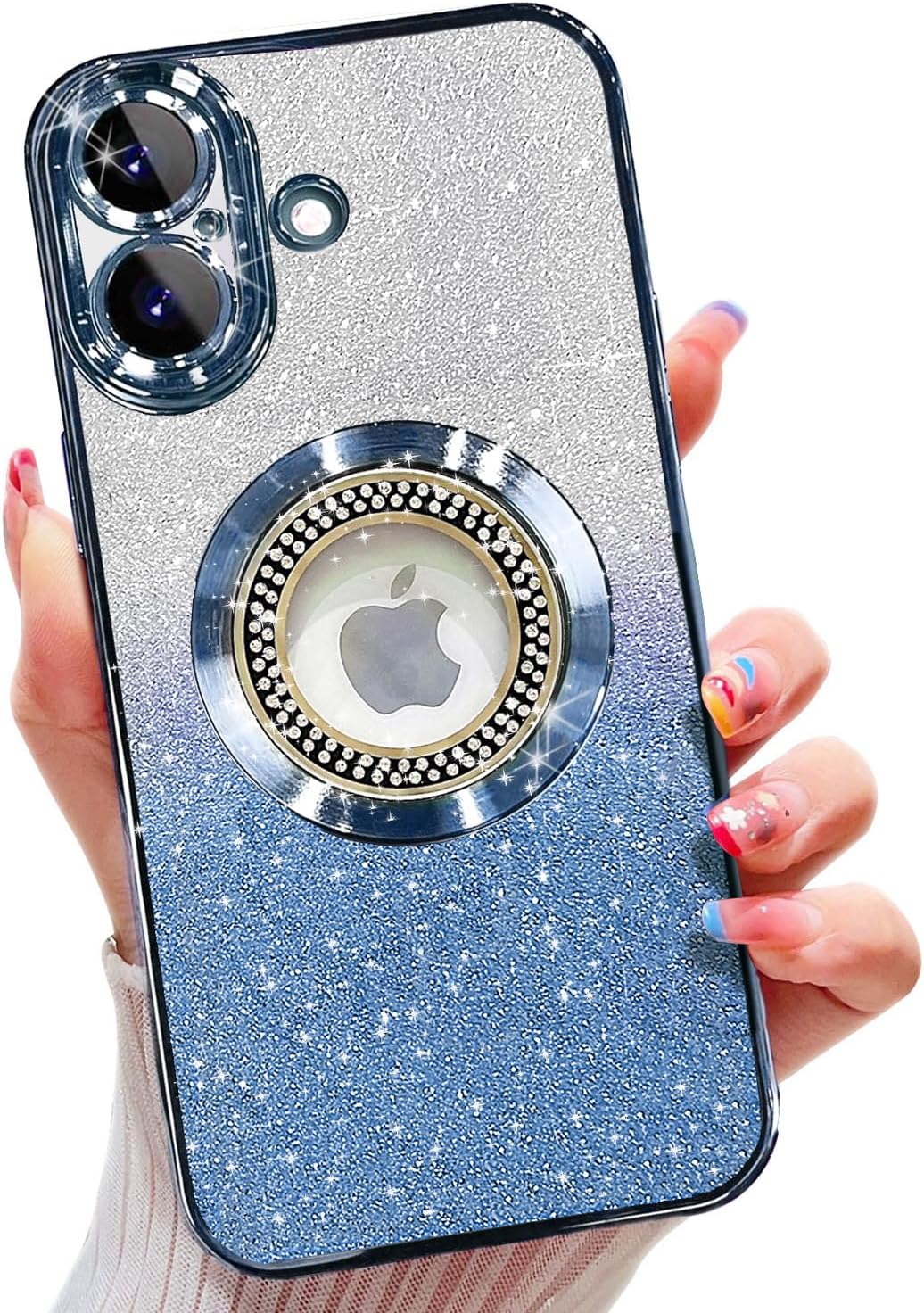 Amazon.com: Misscase for iPhone 16 Magnetic Glitter Case Compatible ...
