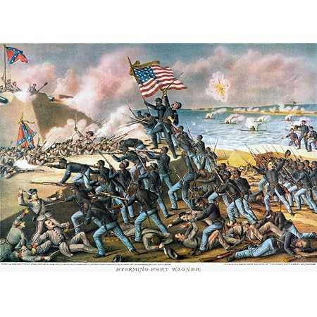 Amazon.com: Battle Of Fort Wagner 1863 Nthe 54Th Massachusetts (Colored ...