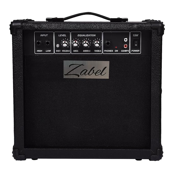 Zabel 15Watt 2 Channel Electric Guitar Amplifier, Distortion Channel, 3 ...