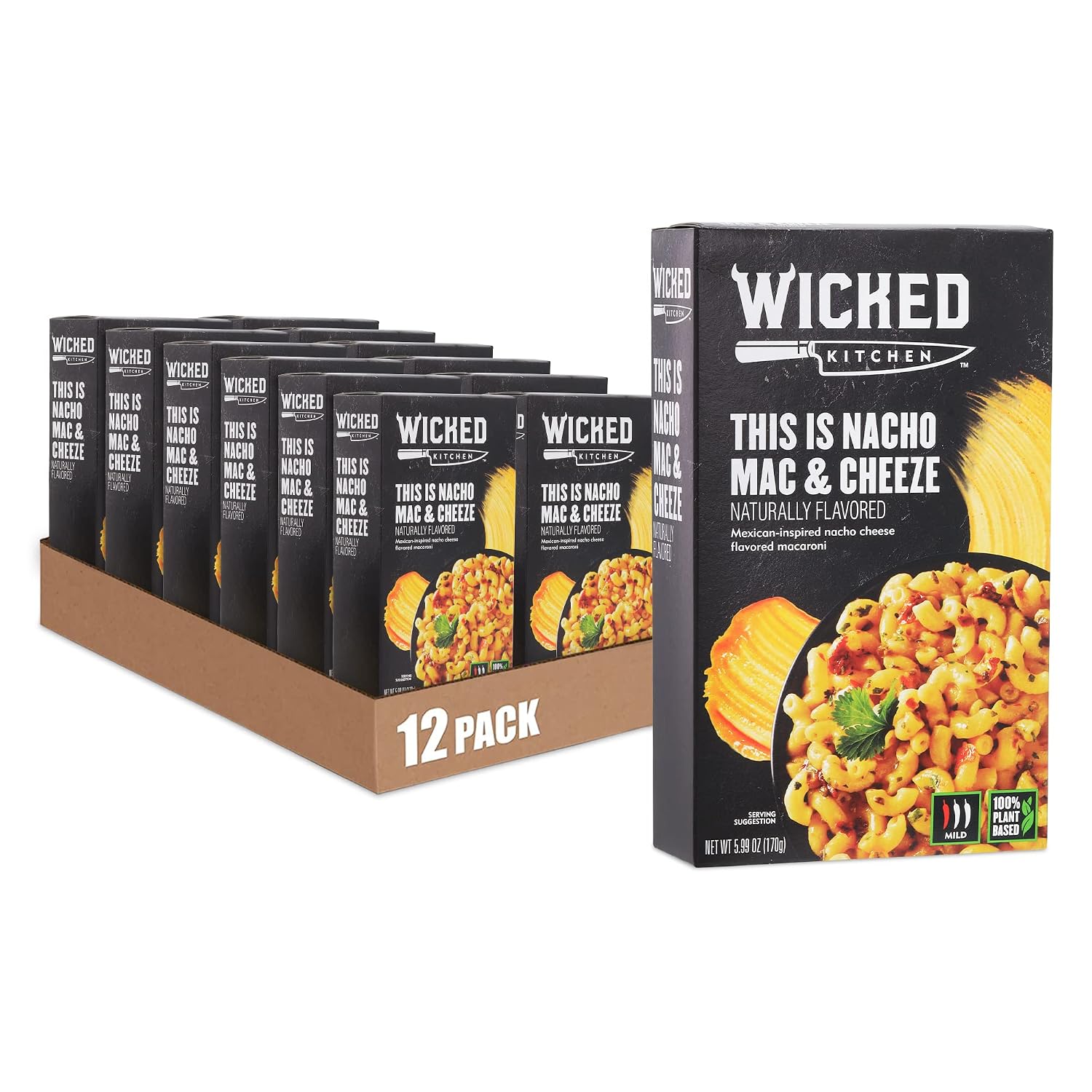 Amazon.com : Wicked Kitchen Vegan Mac and Cheese, This Is Nacho (12 ...
