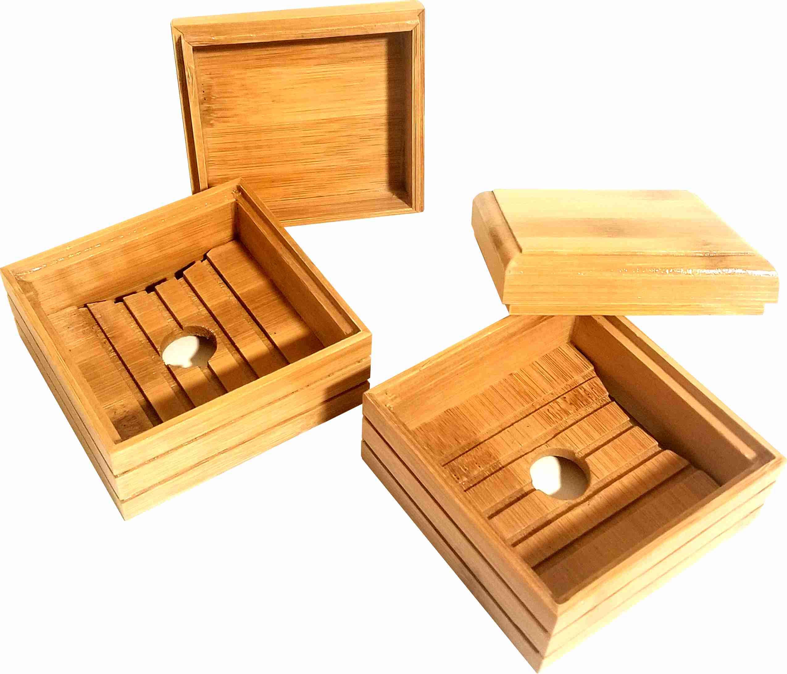 Buy New Energy Bamboo Wood Soap Holder With Lid And Drainer Square Buy New Energy Bamboo Wood Soap Holder With Lid And Drainer Square