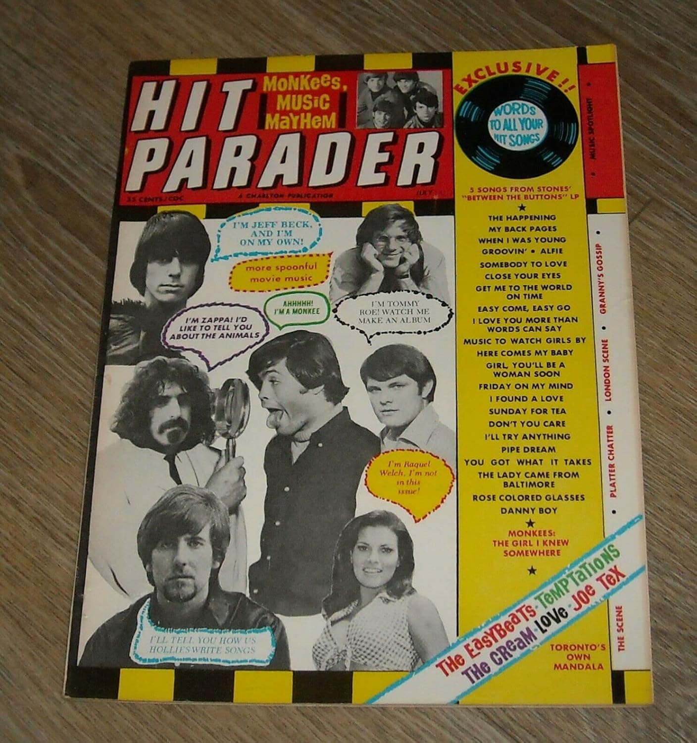 Hit Parader July 1967 Vintage Magazine Monkees Beatles Zappa (Hit ...