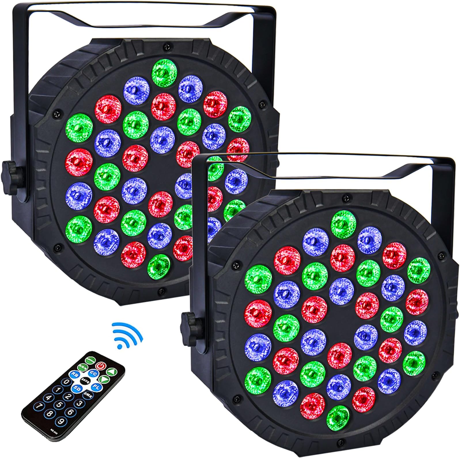 Amazon.com: Stage Lights 36 LED par Lights RGB Stage Lighting Uplights ...