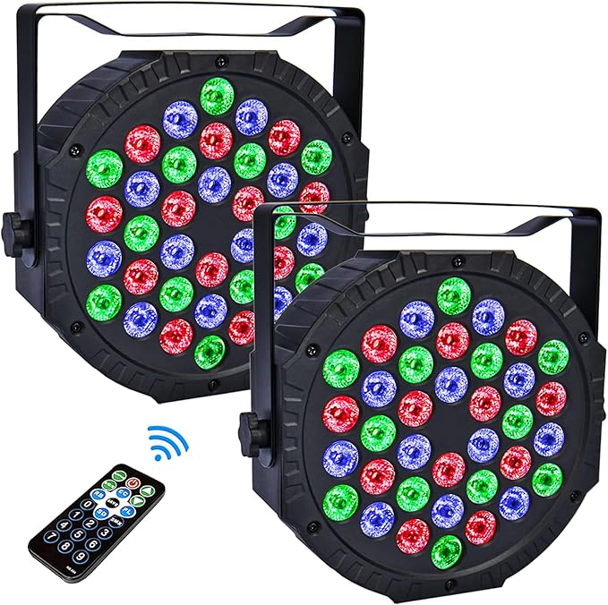 Amazon.com: Stage Lights 36 LED Par Lights RGB Stage Lighting Uplights ...