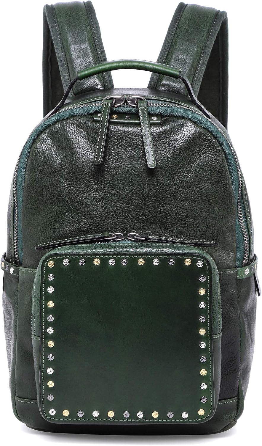 Amazon.com: OLD TREND Genuine Leather Soul Stud Backpack (Kale ...