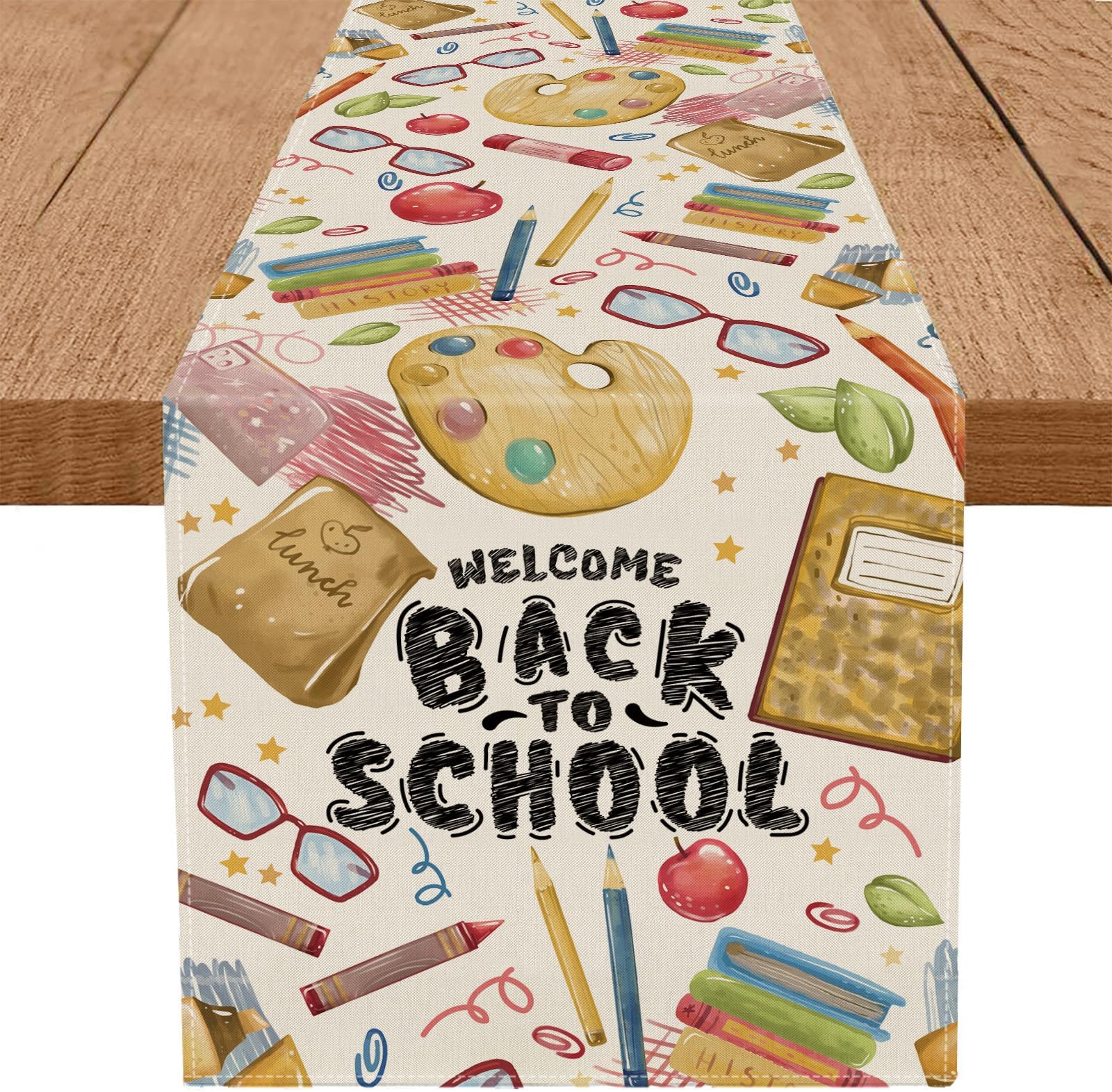 Amazon.com: Artoid Mode Stripes Pencils Glue Back to School Table ...
