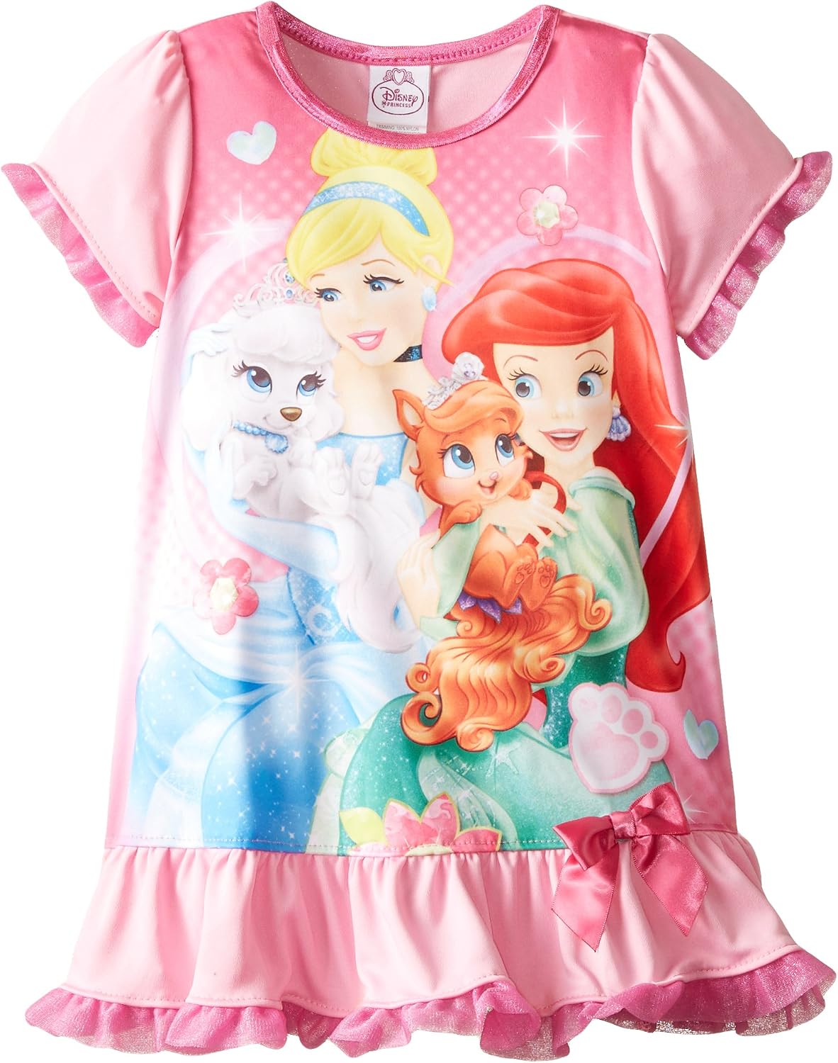 Amazon.com: Disney Little Girls' Palace Pets Furry Friends Nightgown ...