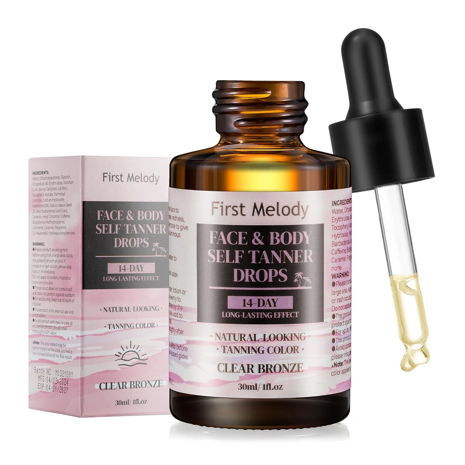 Amazon.com: Face Tanning Drops to Add to Lotion,14 Day Long Lasting ...