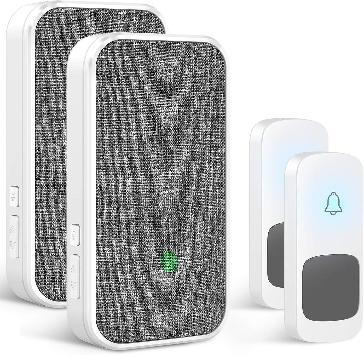 Wireless Doorbell, Remote Door Bell Ringer Wireless Long Range 1300FT ...