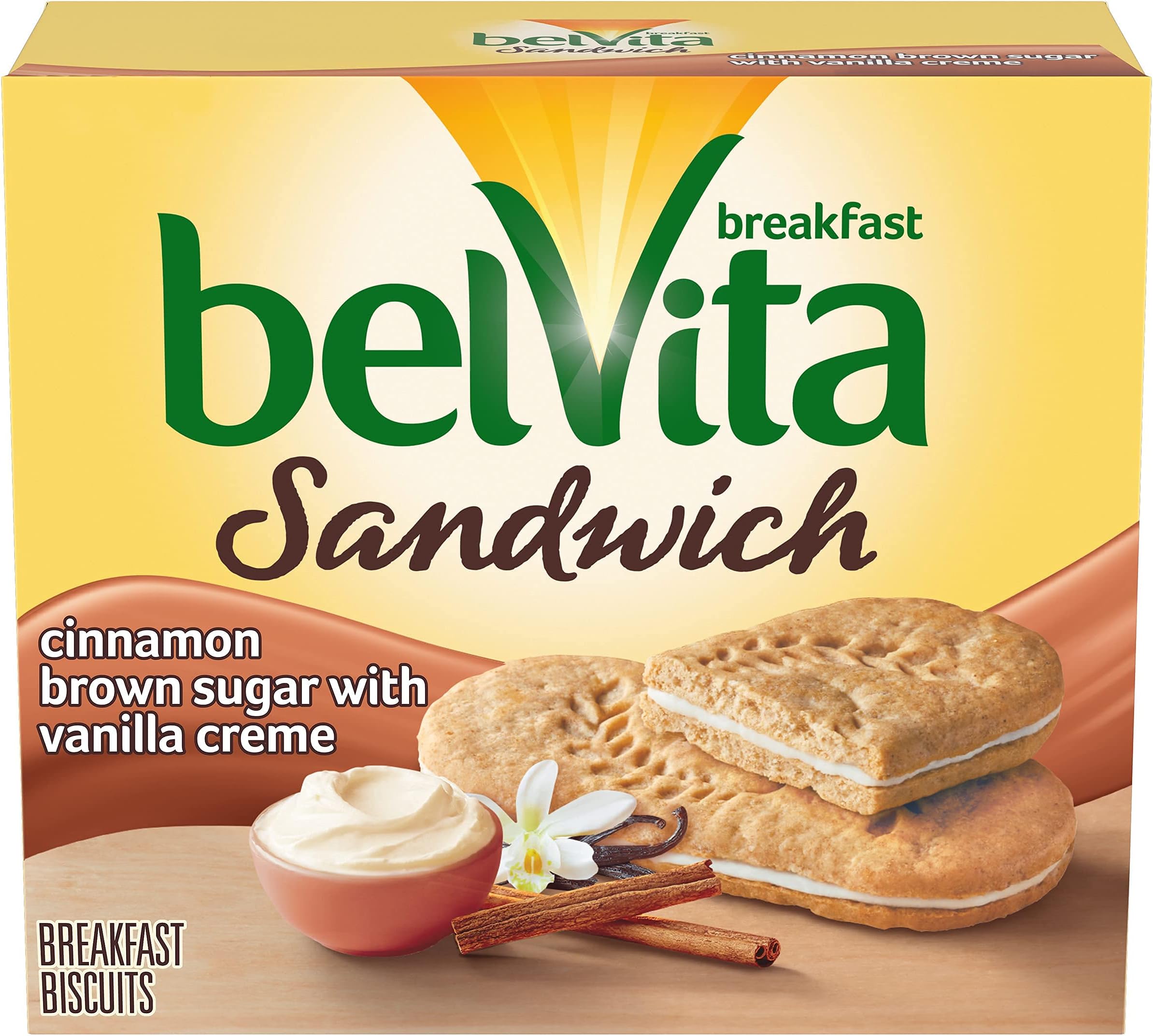 Amazon.com: belVita Breakfast Sandwich Dark Chocolate Creme Breakfast ...