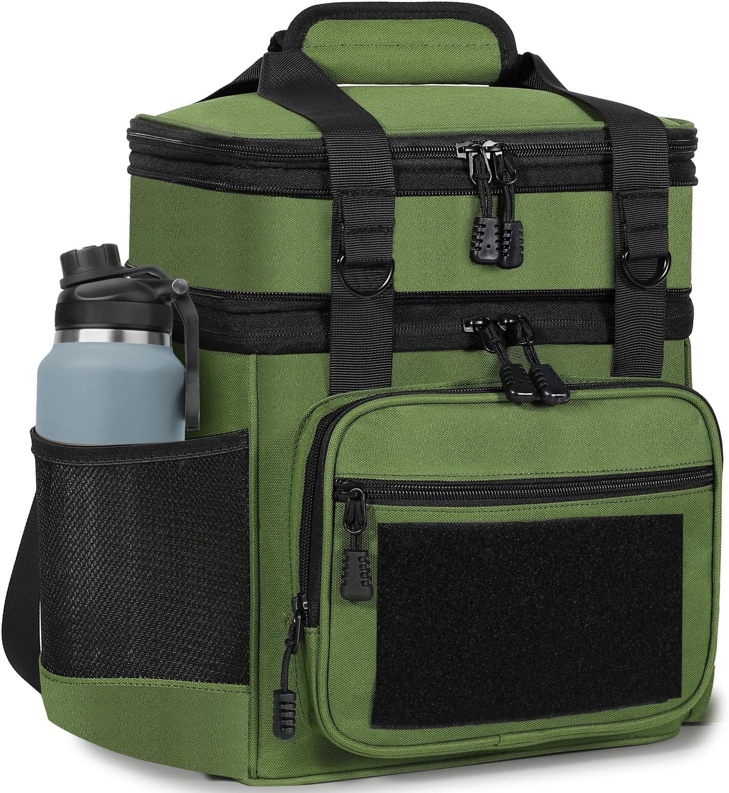 Amazon.com: GLENKEY Double Deck Insulated Lunch Box, Expandable Large ...