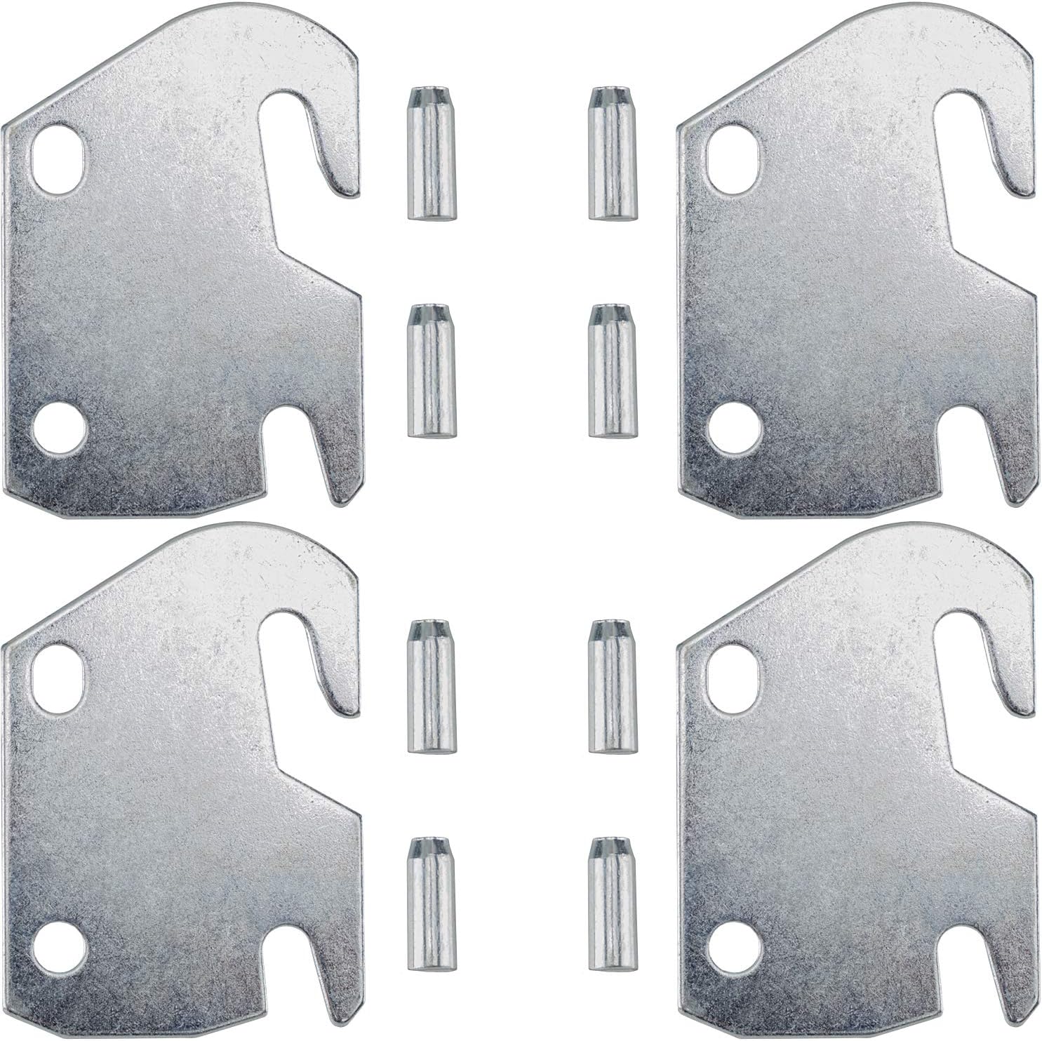 Amazon.com: Universal Wood Bed Rail Hook Plates Bed to Catch Hook ...