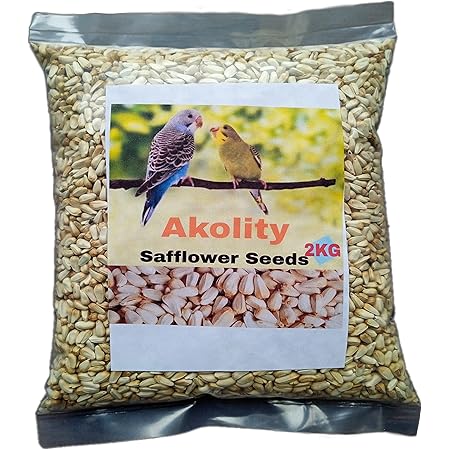 Buy akolity Safflower Seeds, Kusum Beej for Birds 1000 Grams Online at ...