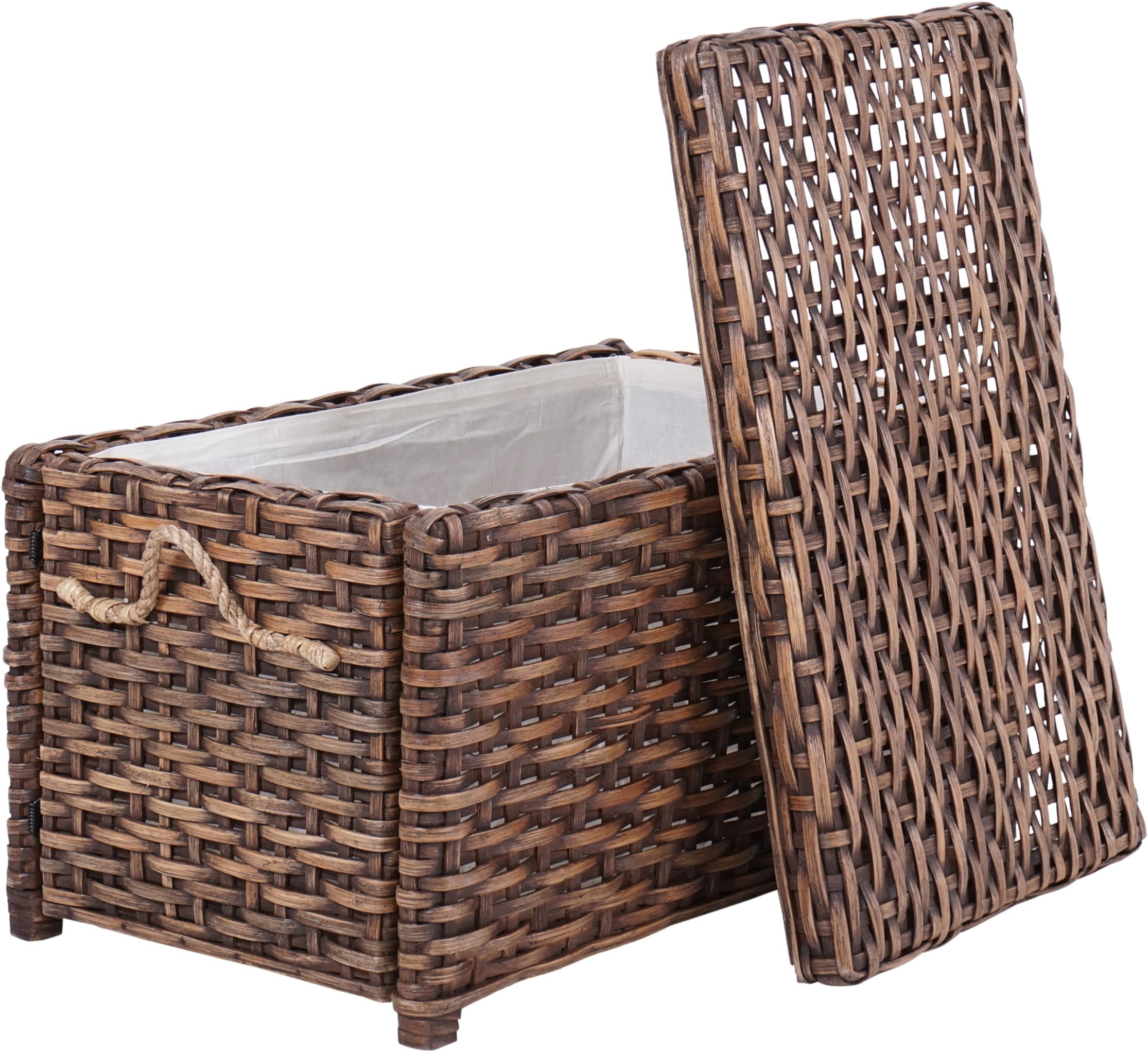 Amazon.com: happimess HPM9003C Jacob 31.5" Wicker Storage Trunk ...