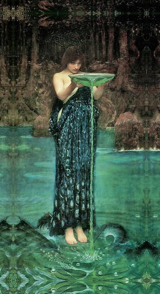 Circe Invidiosa John William Waterhouse Women Cross Stitch Patterns