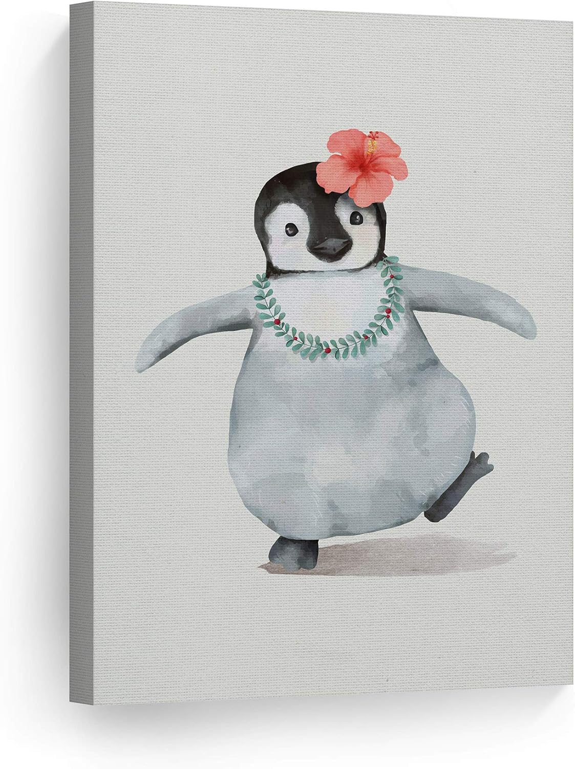 Amazon.com: Smile Art Design Cute Animals Watercolor Paint Penguin Wall ...