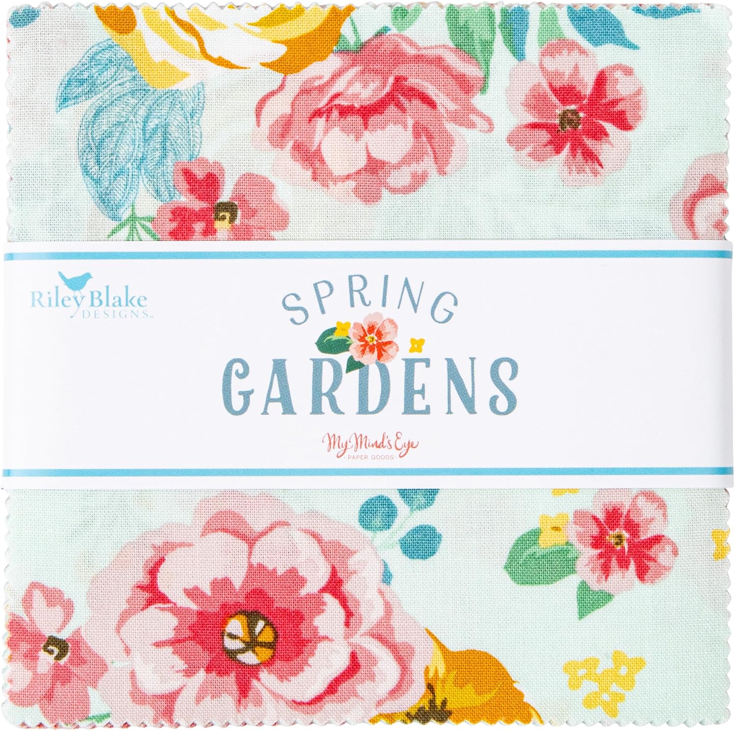Amazon.com: My Mind's Eye Spring Gardens 5" Stacker 42 5-inch Squares ...